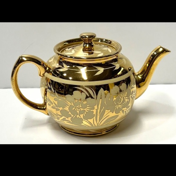 Sadler | Kitchen | Vintage Rare Stunning Sadler England Gold Tea Pot ...